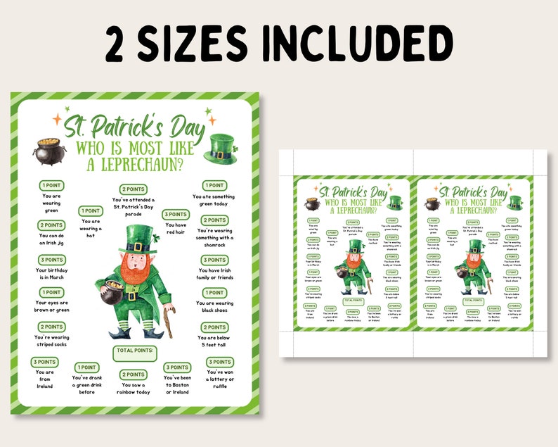 St Patrick's Day Who is Most Like A Leprechaun St - Etsy