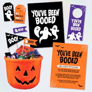 You've Been Booed Printable, Halloween Been Booed Game, Neighbor ...
