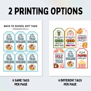 Back to School Gift Tag Bundle, First Day of School Gift Tag, Welcome ...