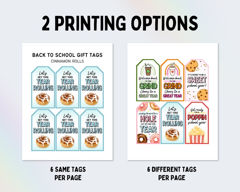 Back to School Gift Tag Bundle, First Day of School Gift Tag, Welcome ...