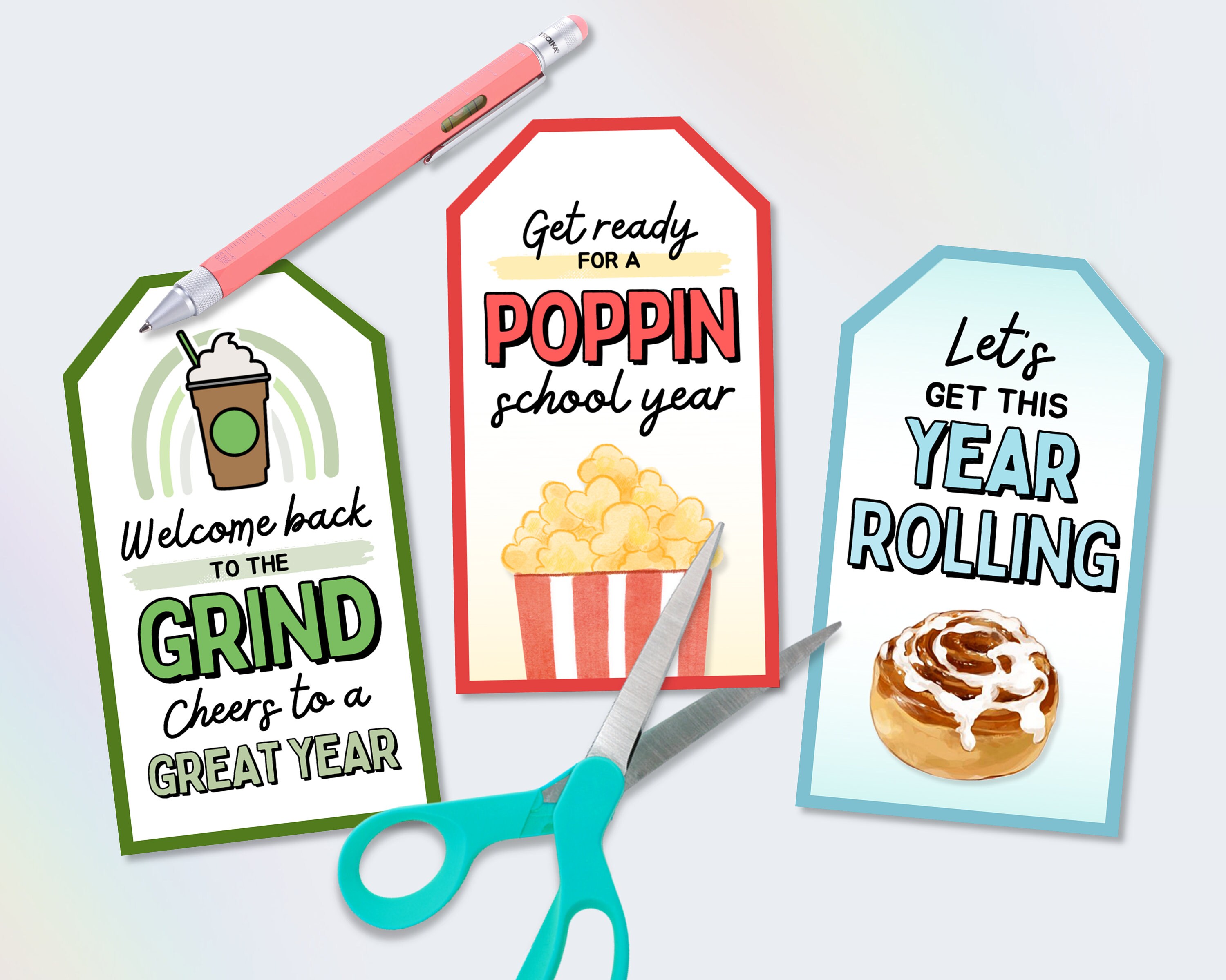 Back to School Gift Tag Bundle, First Day of School Gift Tag, Welcome ...