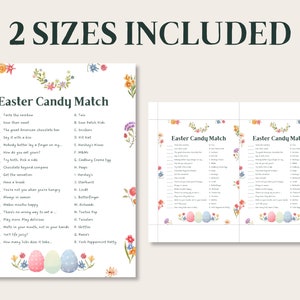 Easter Candy Match, Easter Candy Game for Kids, Easter Candy Quiz ...