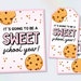 Back to School Cookies Gift Tag, First Day of School Treat Tag, Welcome ...