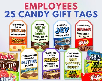 Staff Appreciation Bundle Gift Tags Employee Appreciation - Etsy