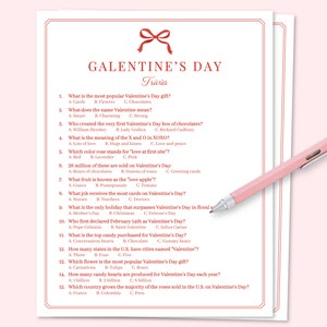Galentines Day Trivia Game, Valentines Day Party Game, Galentines Day ...