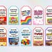 Printable Good Luck Candy Gift Tags for Kids Sports Teams, Treat Label ...