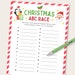 Christmas ABC Race Game, Christmas Party Game, Christmas A-Z Game, Xmas ...