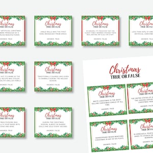 Christmas True or False Trivia Game, Printable Christmas Trivia Quiz ...
