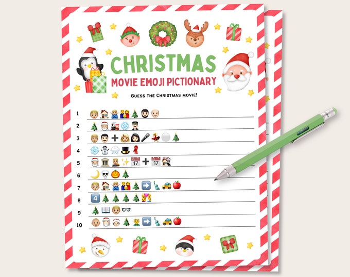 Christmas Movie Emoji Quiz | Christmas Activity | Printables | Emoji ...