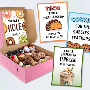 Teacher Appreciation Signs Printable, Teacher and Staff Appreciation ...