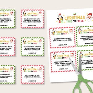 Christmas True or False Game, Christmas Trivia Quiz, Christmas Fact or ...