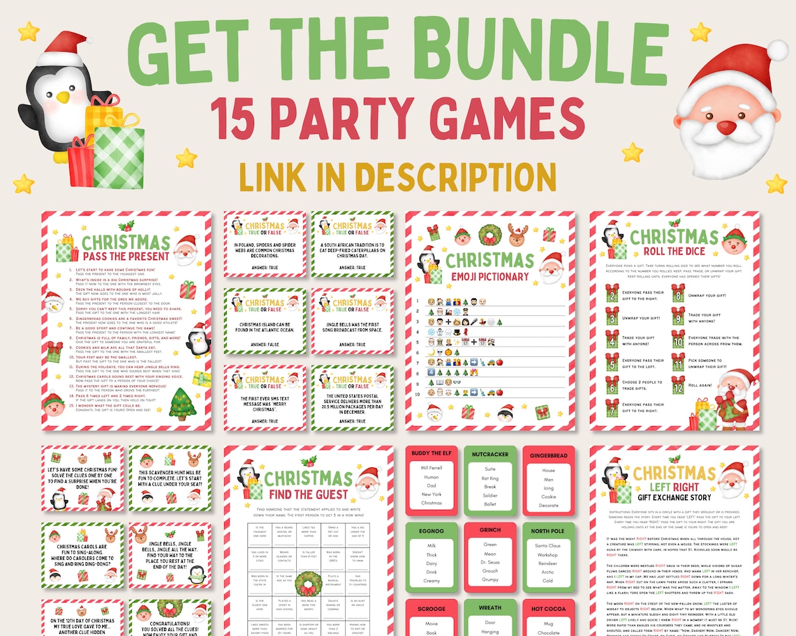 Christmas Friendly Feud Holiday Family Feud Game Christmas - Etsy