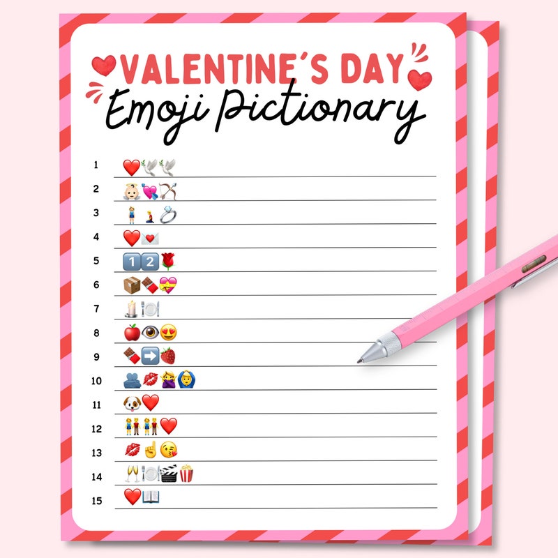 Valentines Day Emojis - Etsy UK
