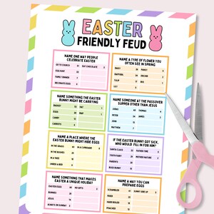 Easter Family Feud Game, Easter Trivia Feud, Easter Friendly Feud ...