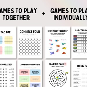 Road Trip Games Printable, Kids Road Trip Activity Book, Family Road ...