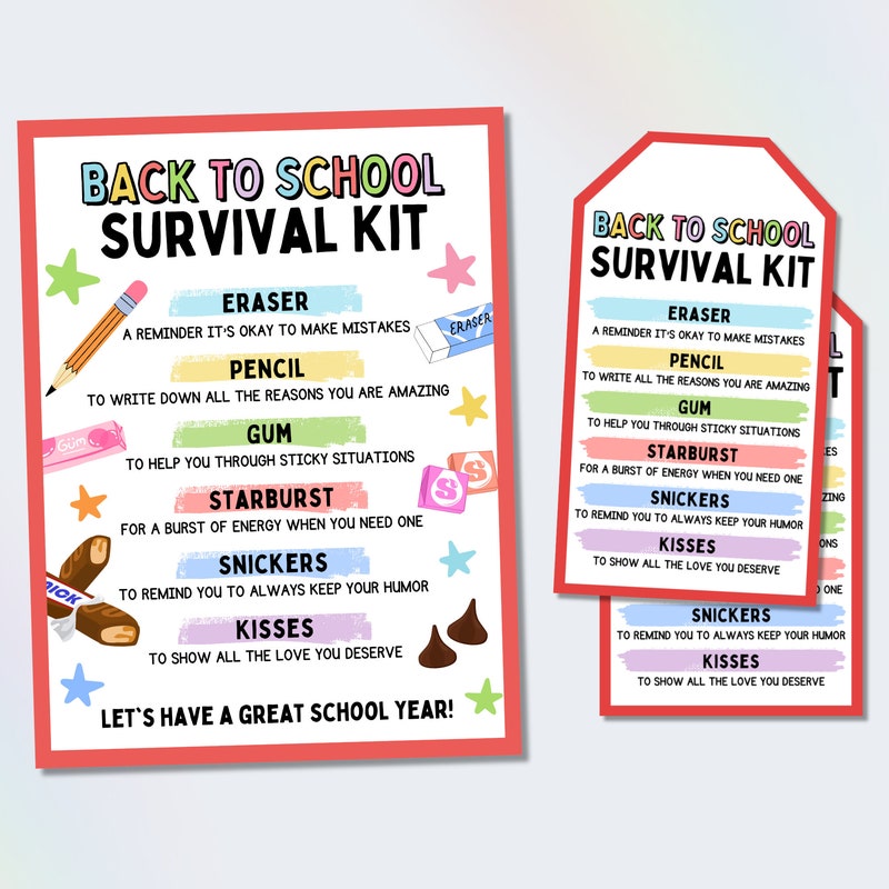 High School Survival Kit - Etsy