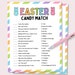 Easter Candy Match Up, Easter Candy Quiz, Easter Classroom Activity ...