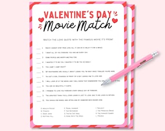 Valentines Day Movie Love Quotes, Valentines Day Party Game, Valentines ...