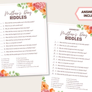 Mothers Day Game Bundle, Mothers Day Party Game, Printable Mother Day ...