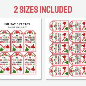 We Whisk You A Merry Christmas Tag, Christmas Baking Gift Tag ...