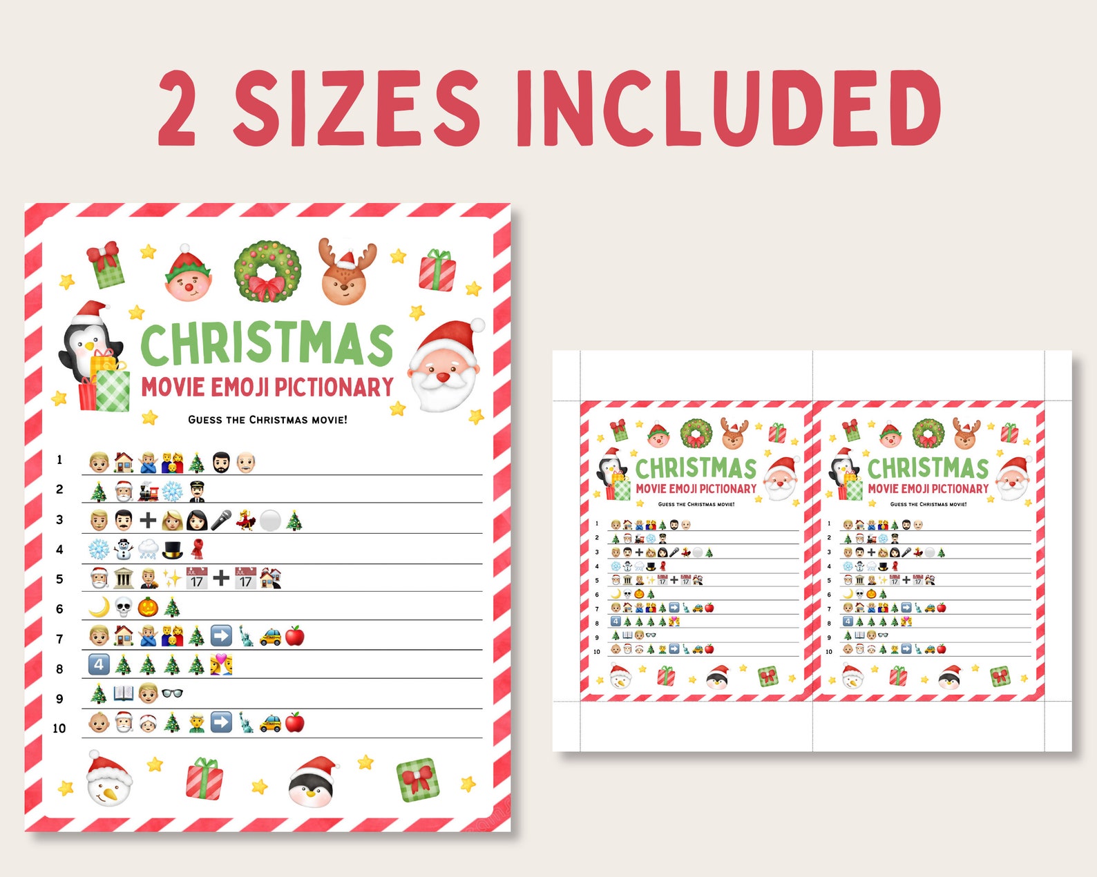 Christmas Movie Emoji Game, Christmas Emoji Pictionary, Kids Christmas ...