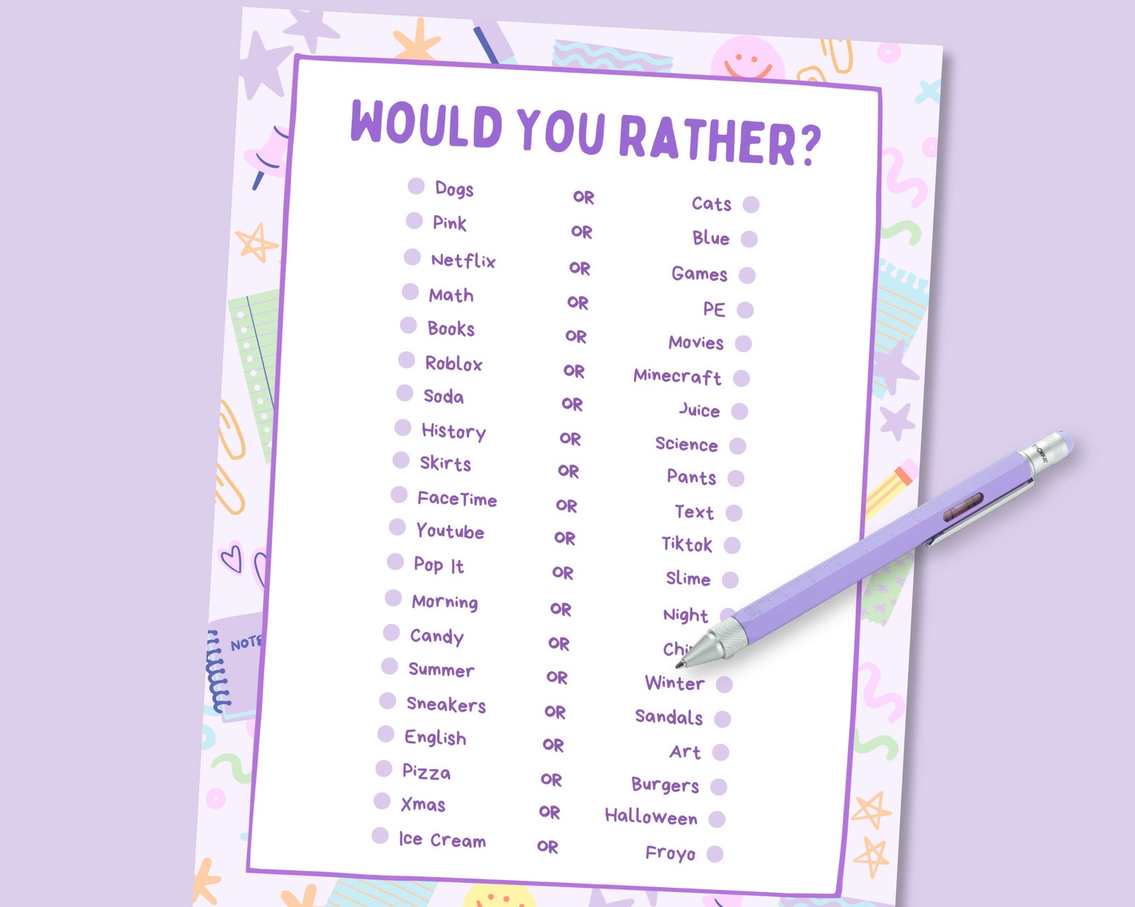 Slumber Party Games Bundle Girls Sleepover Games Tween - Etsy