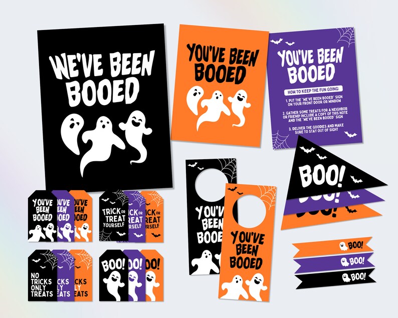 You've Been Booed Printable, Halloween Been Booed Game, Neighbor ...