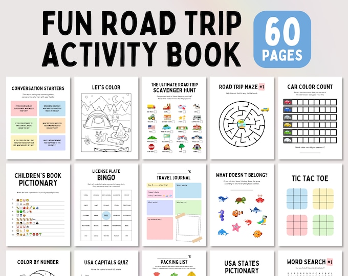Road Trip Scavenger Hunts, Road Trip Games, Road Trip Hunt, Road Trip ...