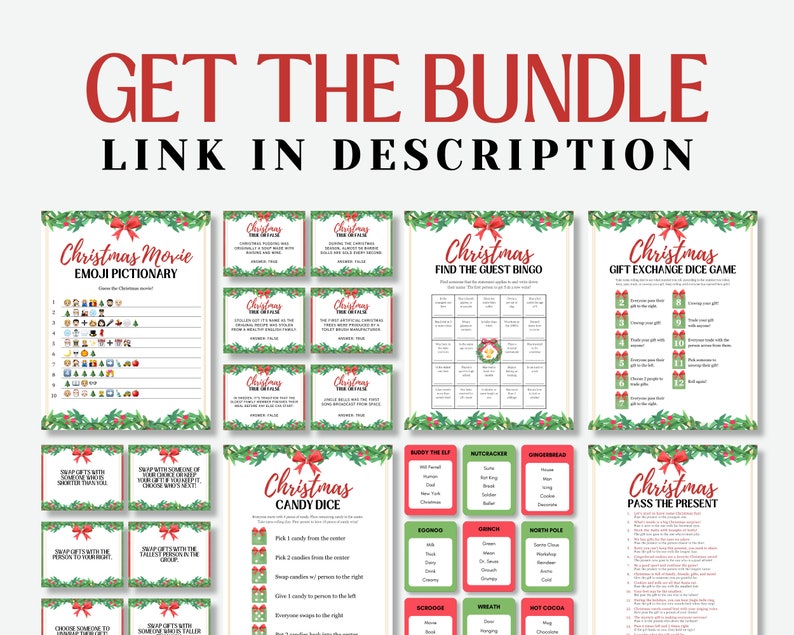 Christmas ABC Race Game, Printable Christmas Game, Holiday Party Game ...