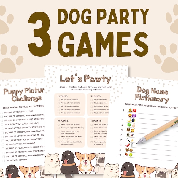 Dog Birthday Party - Etsy