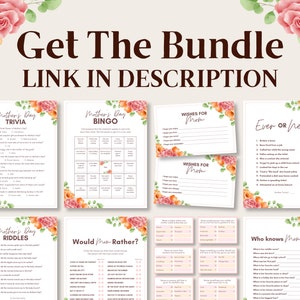 Who Knows Mom Best, Printable Mothers Day Game, Mothers Day Party Game ...