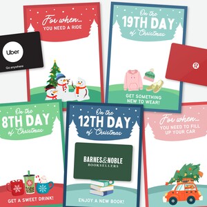 25 Days of Christmas Gift Card Book, Christmas Gift Card Holders ...