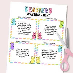 Kids Easter Scavenger Hunt, Indoor Easter Scavenger Hunt, Kids Easter ...