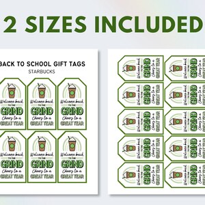 Welcome Back Teacher Gift Tag, Teacher Appreciation Coffee Tag, Back to ...