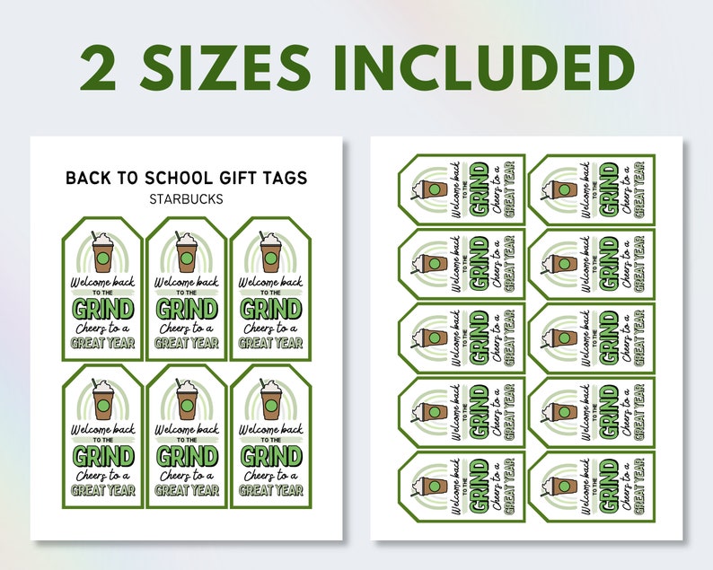 Welcome Back Teacher Gift Tag, Teacher Appreciation Coffee Tag, Back to ...