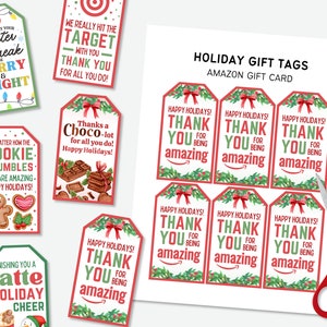 Christmas Staff Appreciation Gift Tags, Christmas Employee Thank You ...