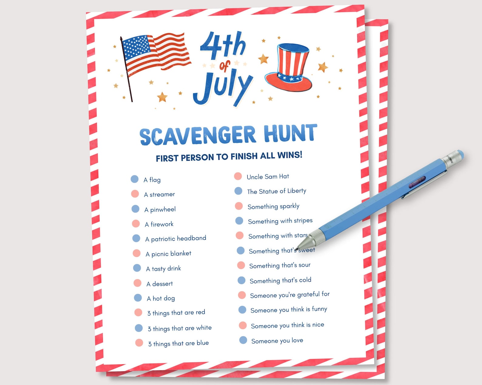 4th of July Games Bundle, Printable Fourth of July Party Games, July ...