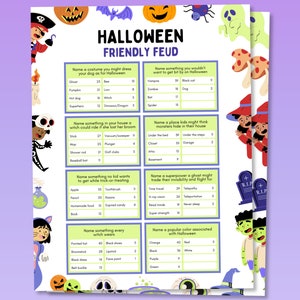 Halloween Family Feud Game, Halloween Family Game, Halloween Activity ...