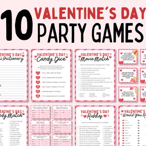 Valentines Day Games Bundle, Valentines Day Party Games, Valentines Day ...