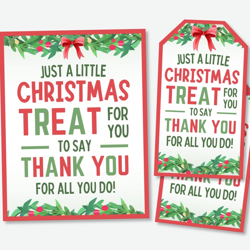Christmas Treat Tags - Etsy