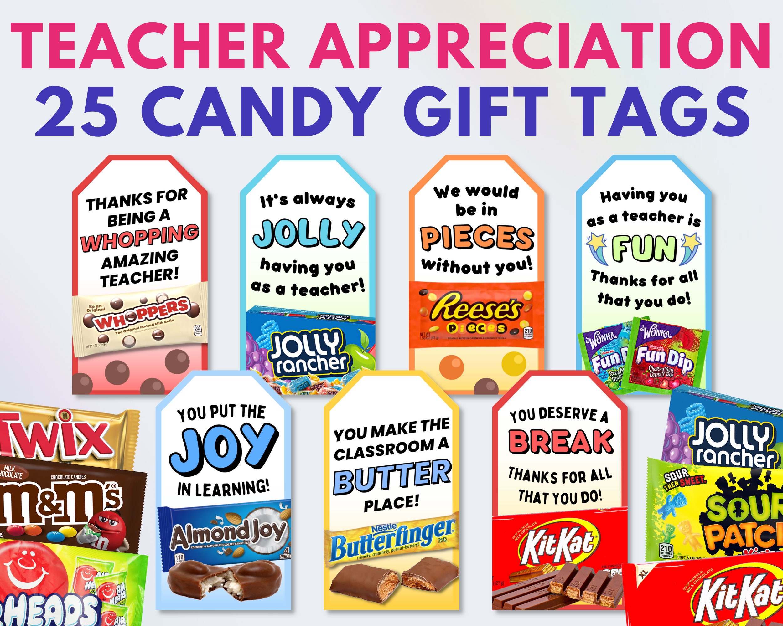 Teacher Appreciation Candy Poems