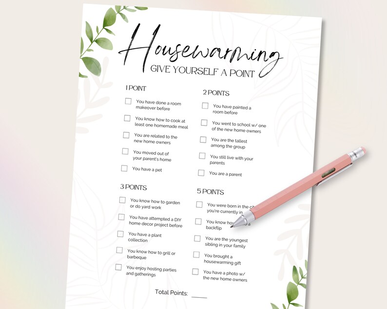 Housewarming Games Bundle, Housewarming Party Games, New Home Warming ...