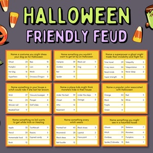 Halloween Family Feud Game, Halloween Family Game, Halloween Activity ...