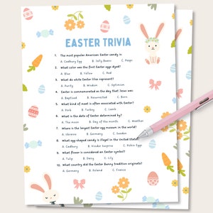 Easter Trivia Game, Easter Trivia Quiz, Easter Friendly Feud Game ...