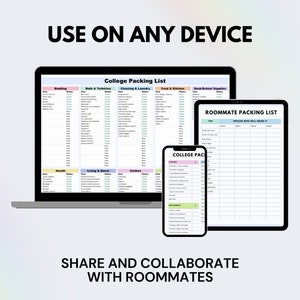 Editable College Packing List, College Dorm Packing Checklist, College ...