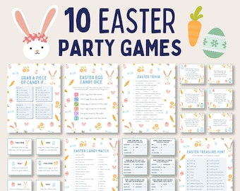 Easter Party Games Bundle, Family Easter Games, Printable Easter Party ...