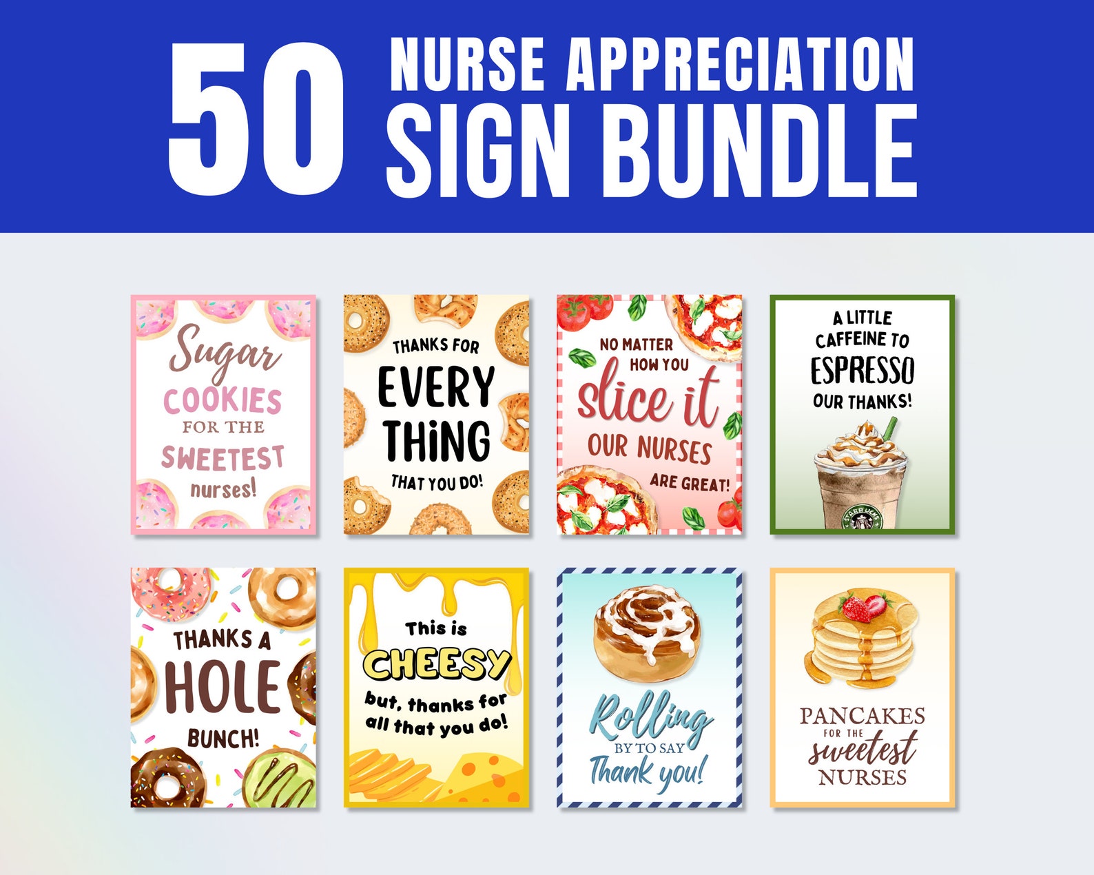 Nurse Appreciation Signs Printable, Nurses Week Lunch Appreciation Sign ...