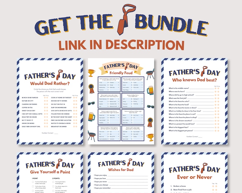 Fathers Day Friendly Feud, Fathers Day Trivia Quiz, Printable Fathers ...