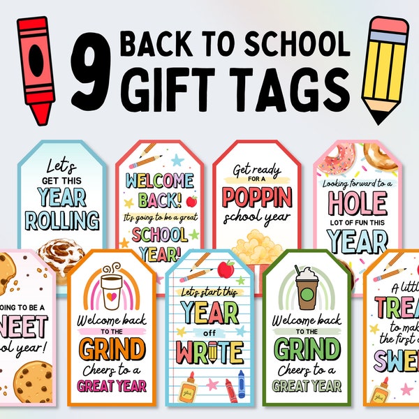 Back to School Gift Tags - 60+ Gift Ideas for 2024