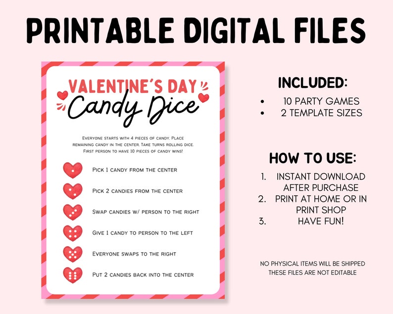 Valentines Day Games Bundle Valentines Day Party Games - Etsy